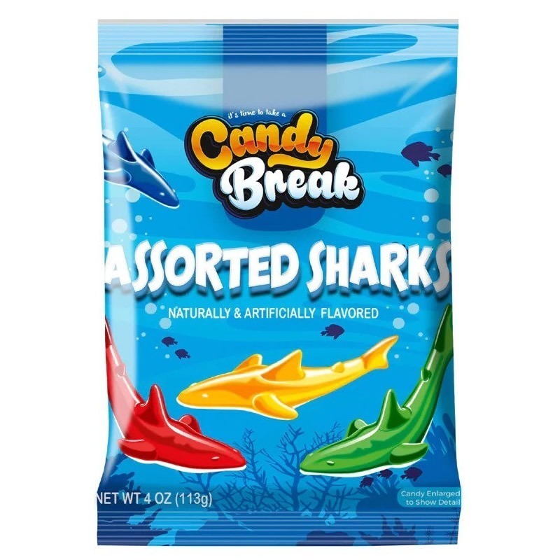 Candy Break - Assorted Sharks (113G) - Best Before