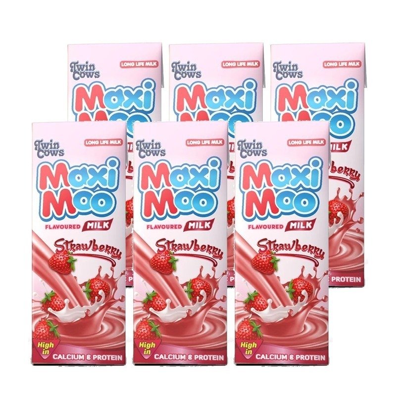 Maxi Moo Milk - Strawberry (6X250ML) - Best Before