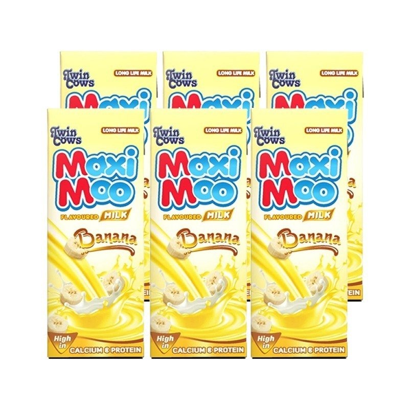 Maxi Moo Milk - Banana (6X250ML) - Best Before