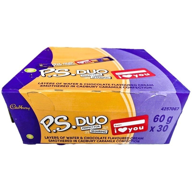 Cadbury Ps Duo (30X60G) - Best Before