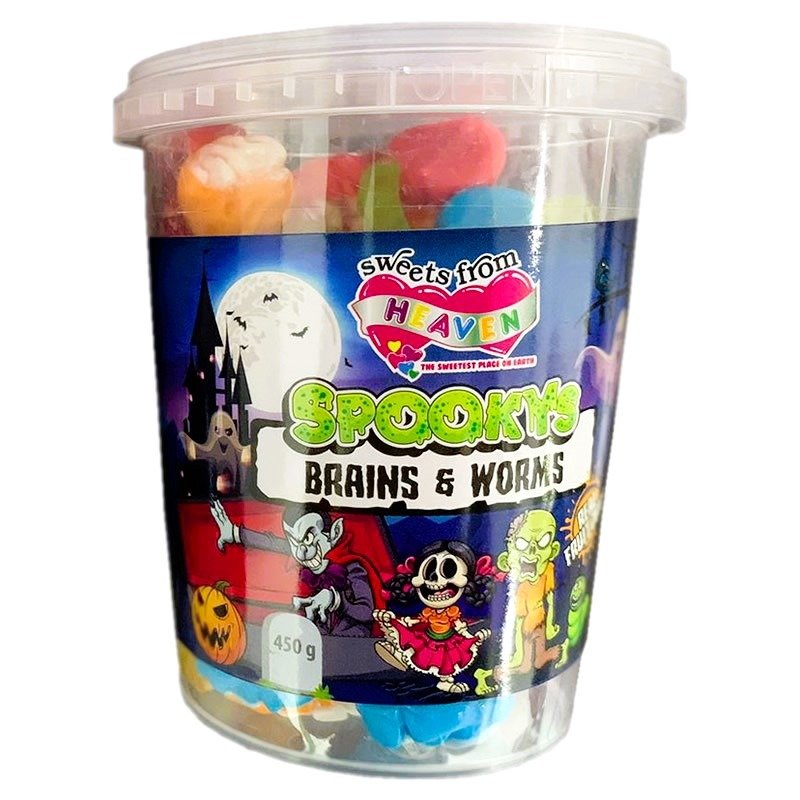 Sweets From Heaven - Spooky Vampire Brains & Worms (450G) - Best Before