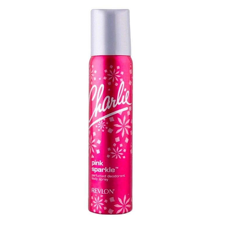 Revlon - Charlie Pink Sparkle Body Spray (90ML) - Best Before