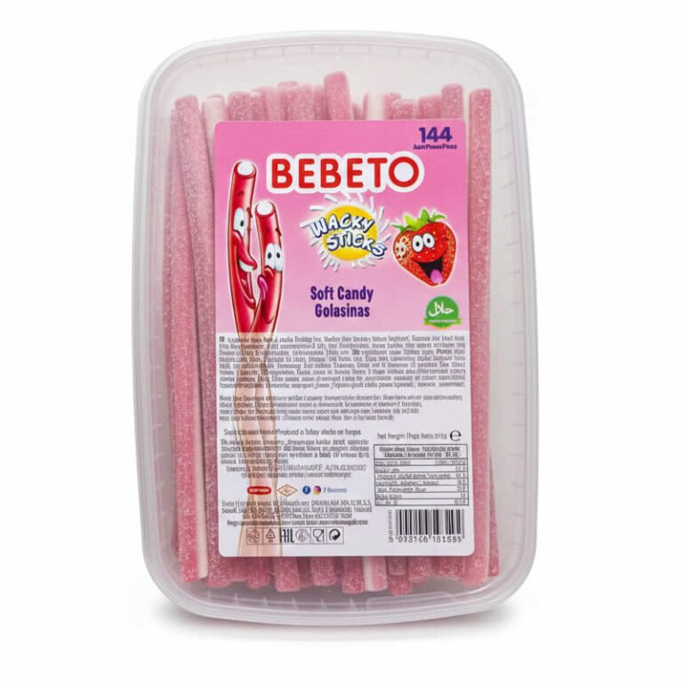 Bebeto Wacky Sticks Tub (144PC) - Best Before